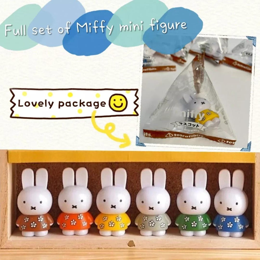 Miffy Miniature Miffy Complete Set of 6 – Miffy Standing Dolls in ...