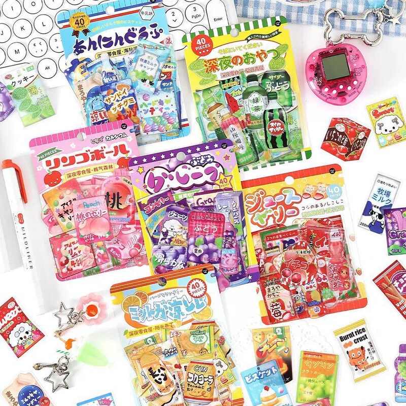 Japanese Snack Stickers - Etsy