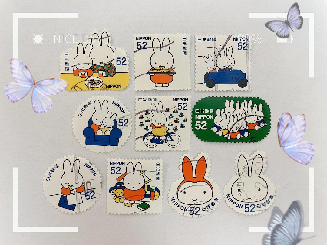 With Stock Card RARE Japan Used Miffy Stamp Set 2016 G121 Miffy Japan ...