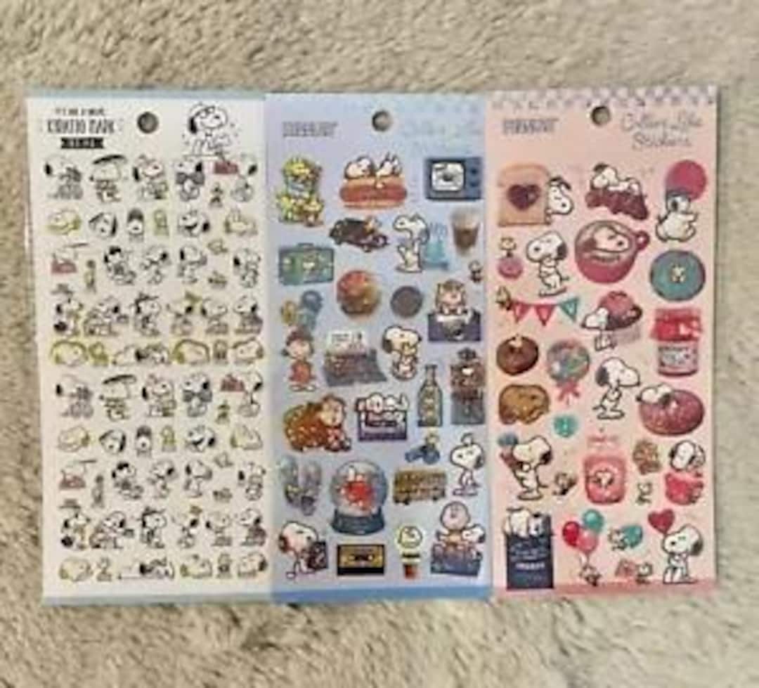 Snoopy Stickers Decor Japan Snoopy Laser Sticker, Golden Dairy Snoopy ...