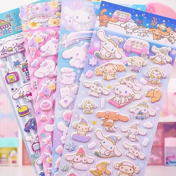 Cute Puffy Stickers - Etsy