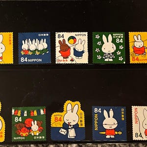 With Stock Card Japan Used Miffy Stamp Set 2019 G227 Japan Miffy Stamp ...