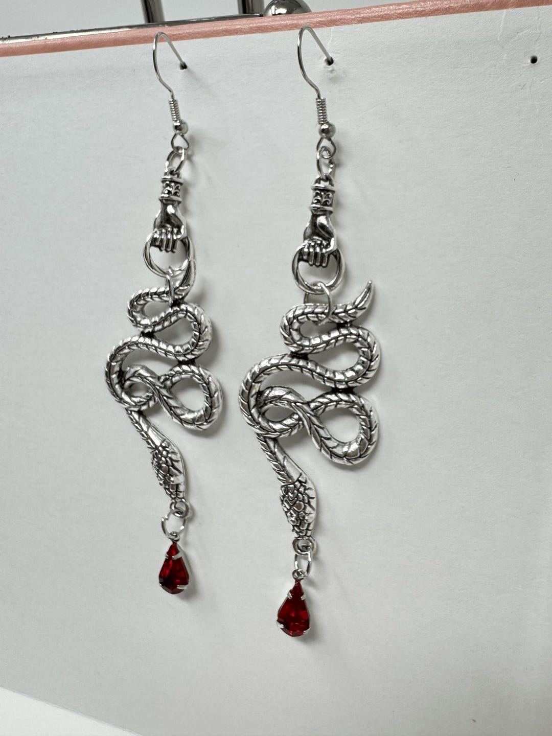 Snake Dangle Earrings, Gold Plated Serpent Jewelry, Gift for Her - Etsy