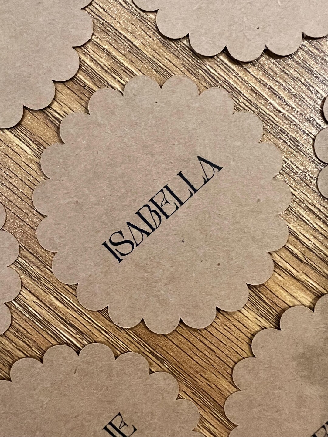 Scallop Circle Place Cards, Wedding Place Cards, Event Place Cards ...