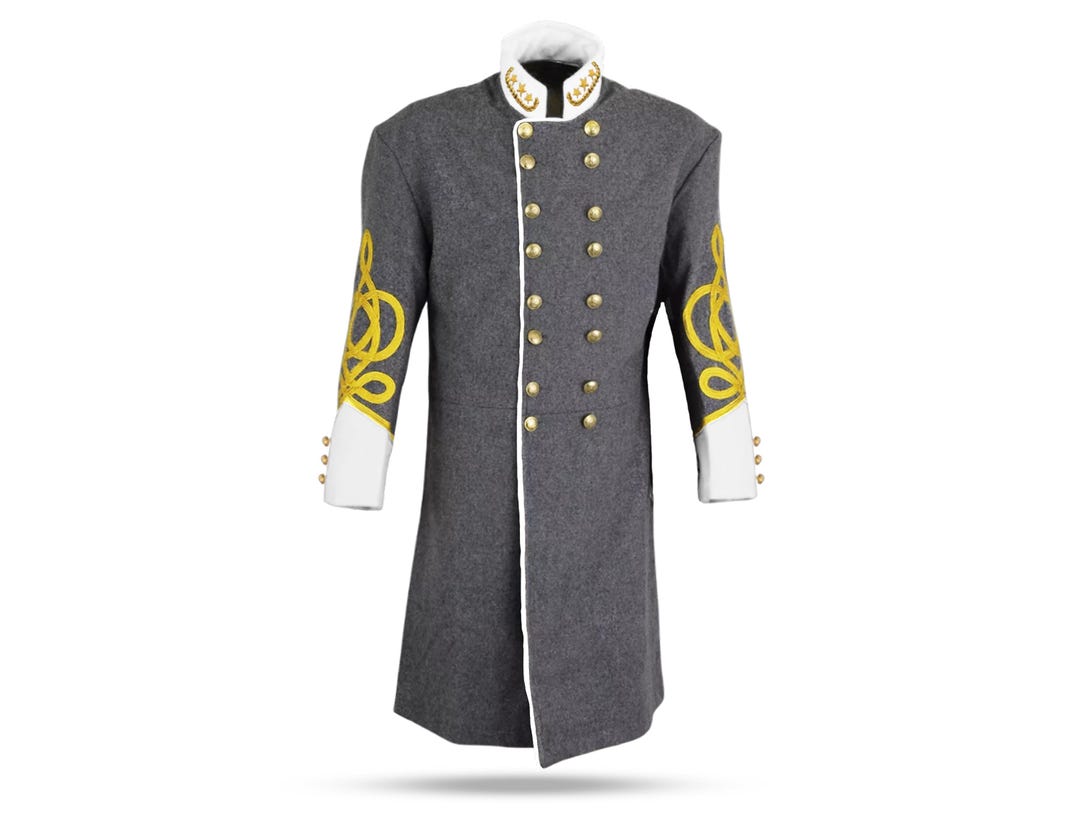 Men's Civil War Costume Jackets, 19th Century Cavalry Officer Frock ...