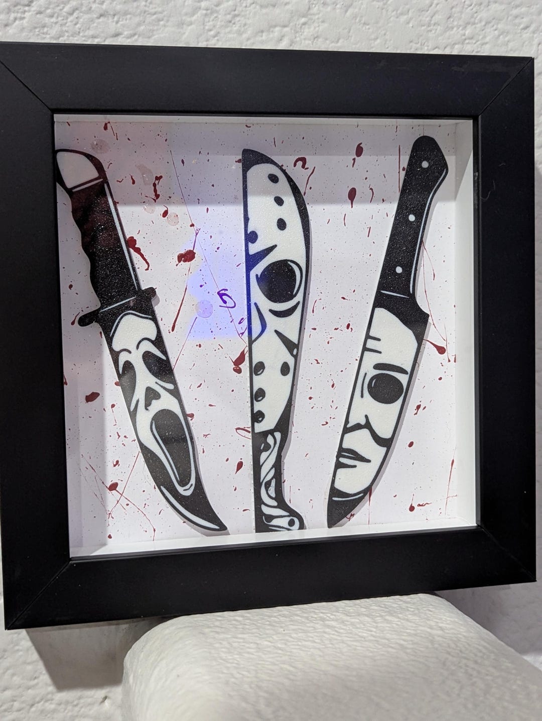 Slasher Classics: 3D Horror Knife Shadow Box – Killer Décor for Spooky ...