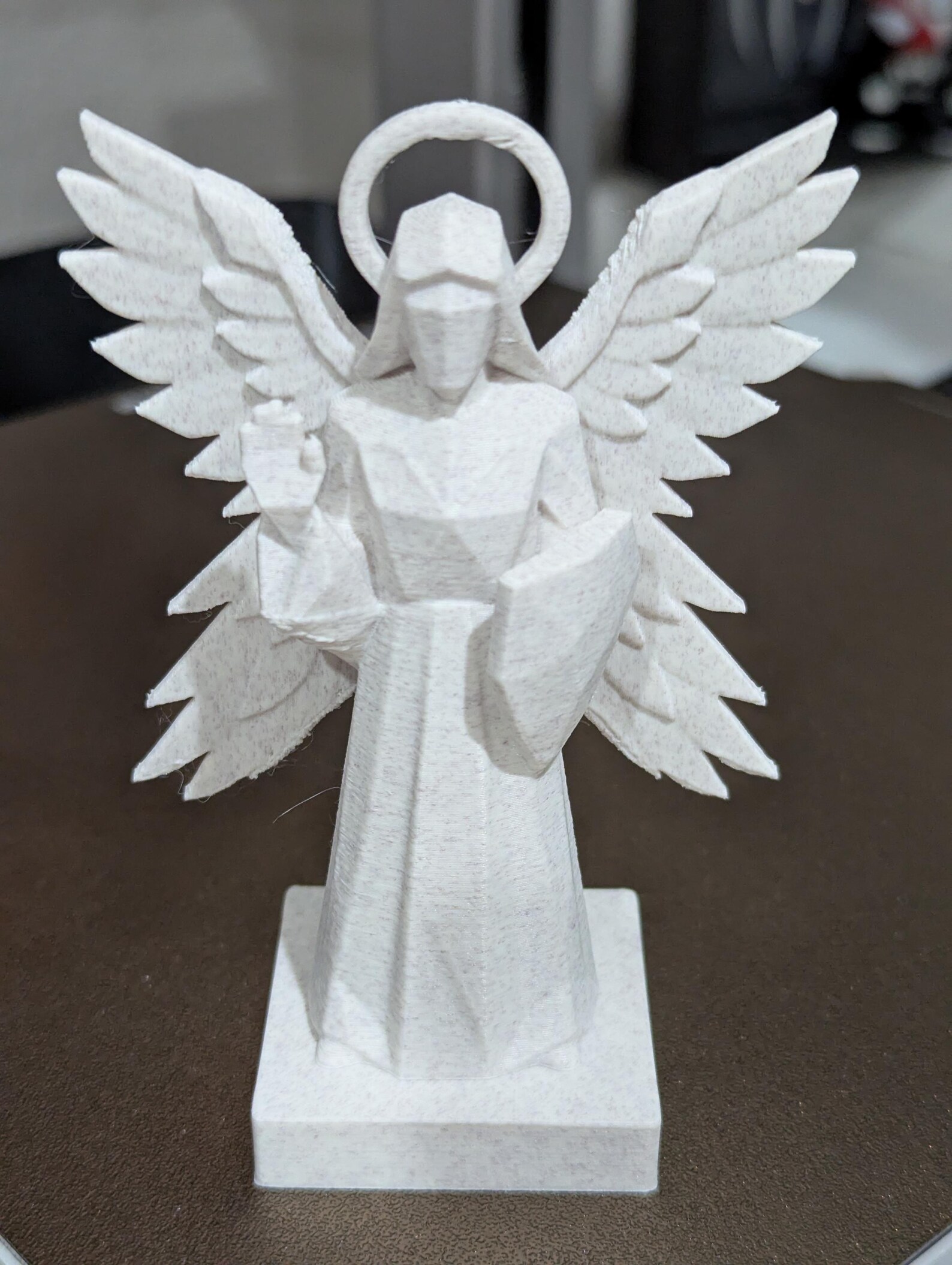 Chestnut Marble Spiritual Statue – 3D Printed Figures of Faith - Etsy