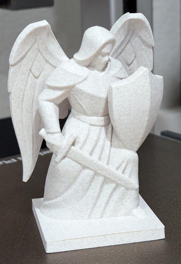 Chestnut Marble Spiritual Statue – 3D Printed Figures of Faith - Etsy