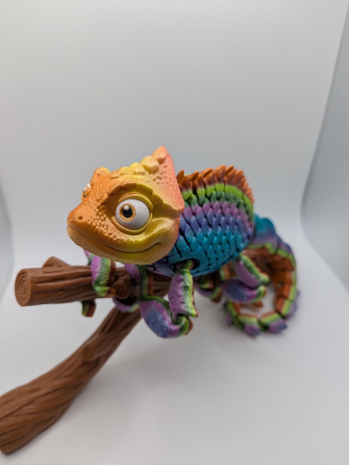 Chromachameleon 3D Printed Articulated Rainbow Chameleon - Etsy