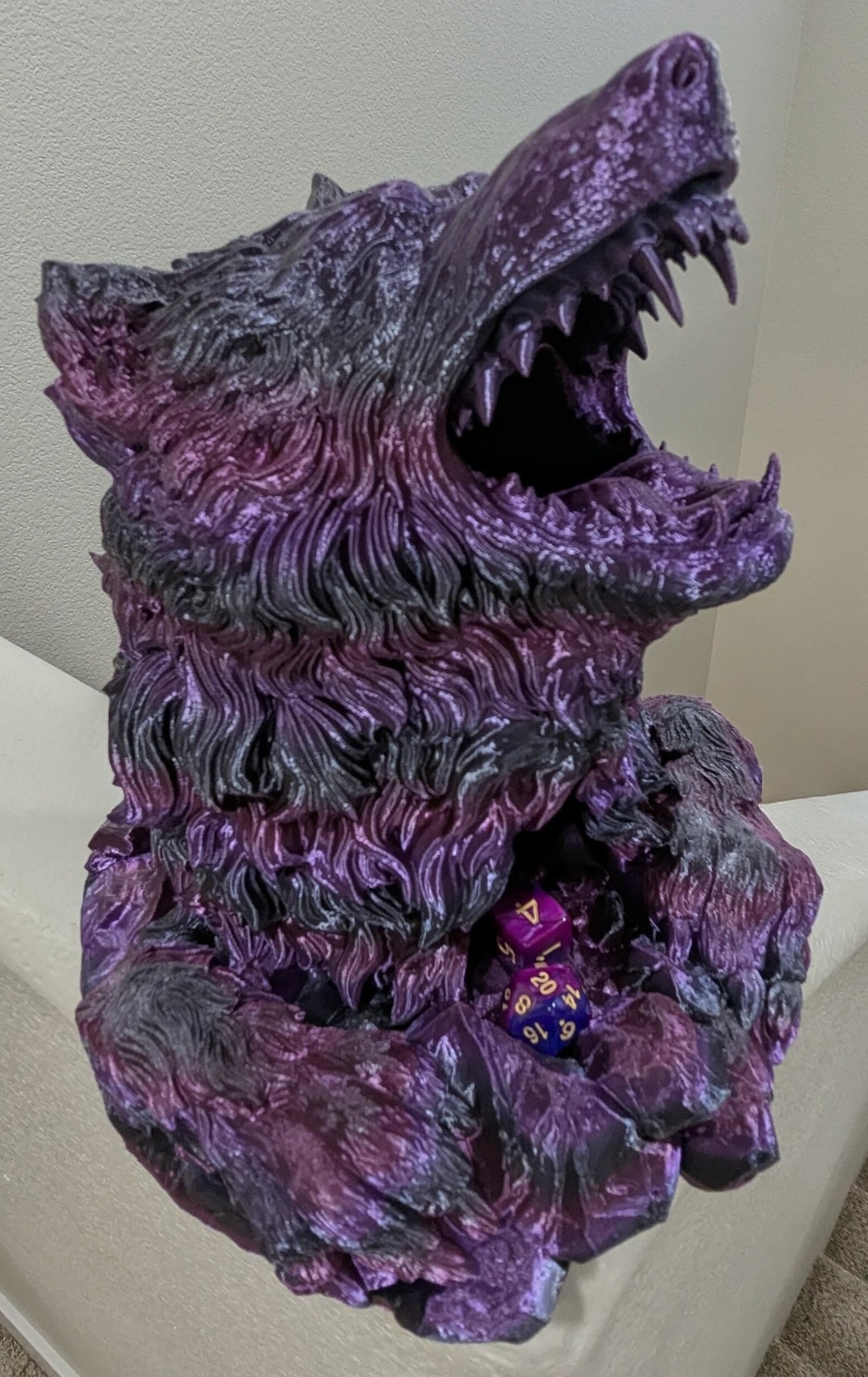 Howl of Fate Dnd Dice Tower – Ferocious Wolf Guardian - Etsy