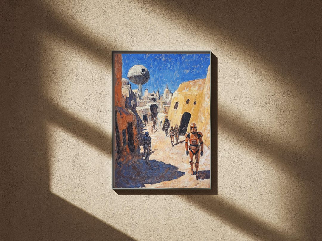 Star Wars Troopers in Cézanne's's Style Wall Print, Modern Abstract ...