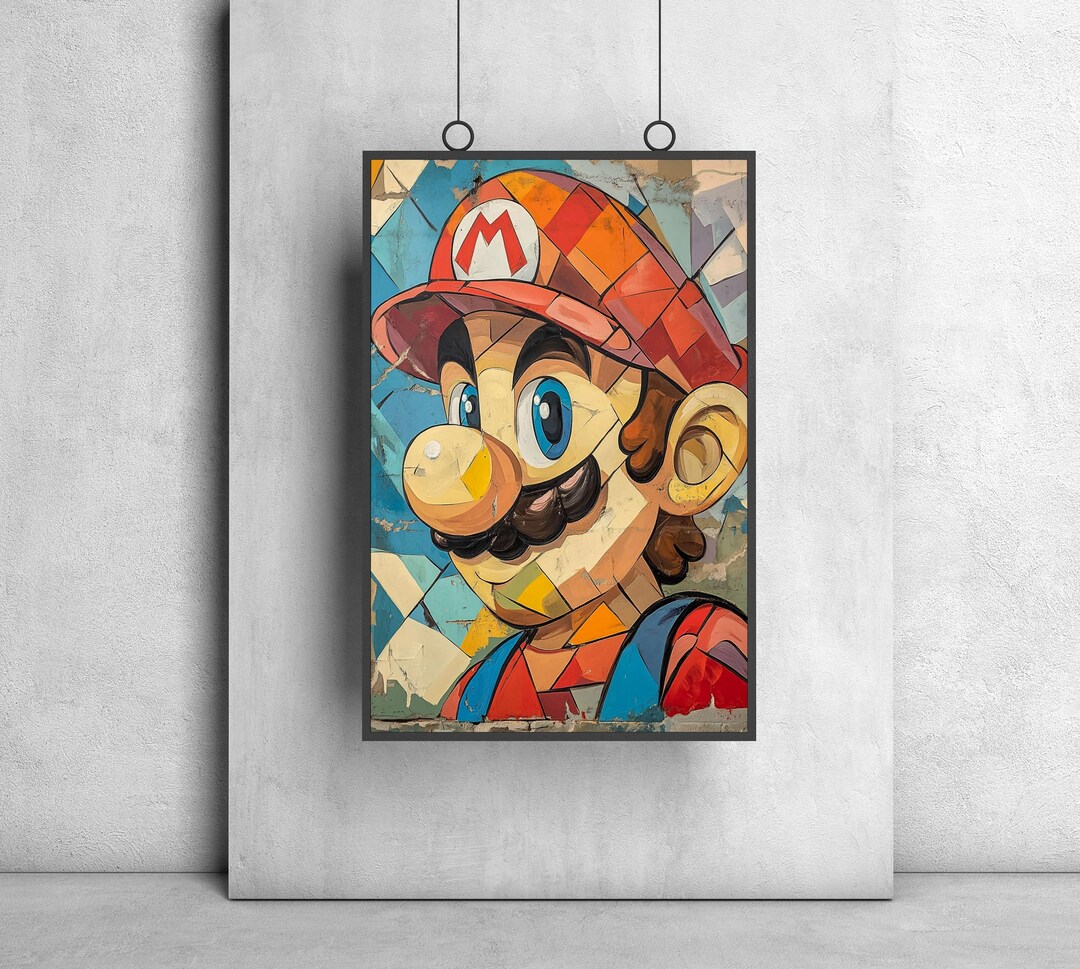 Super Mario World on Leonardo Da Vinci's Style Wall Print, Realism ...