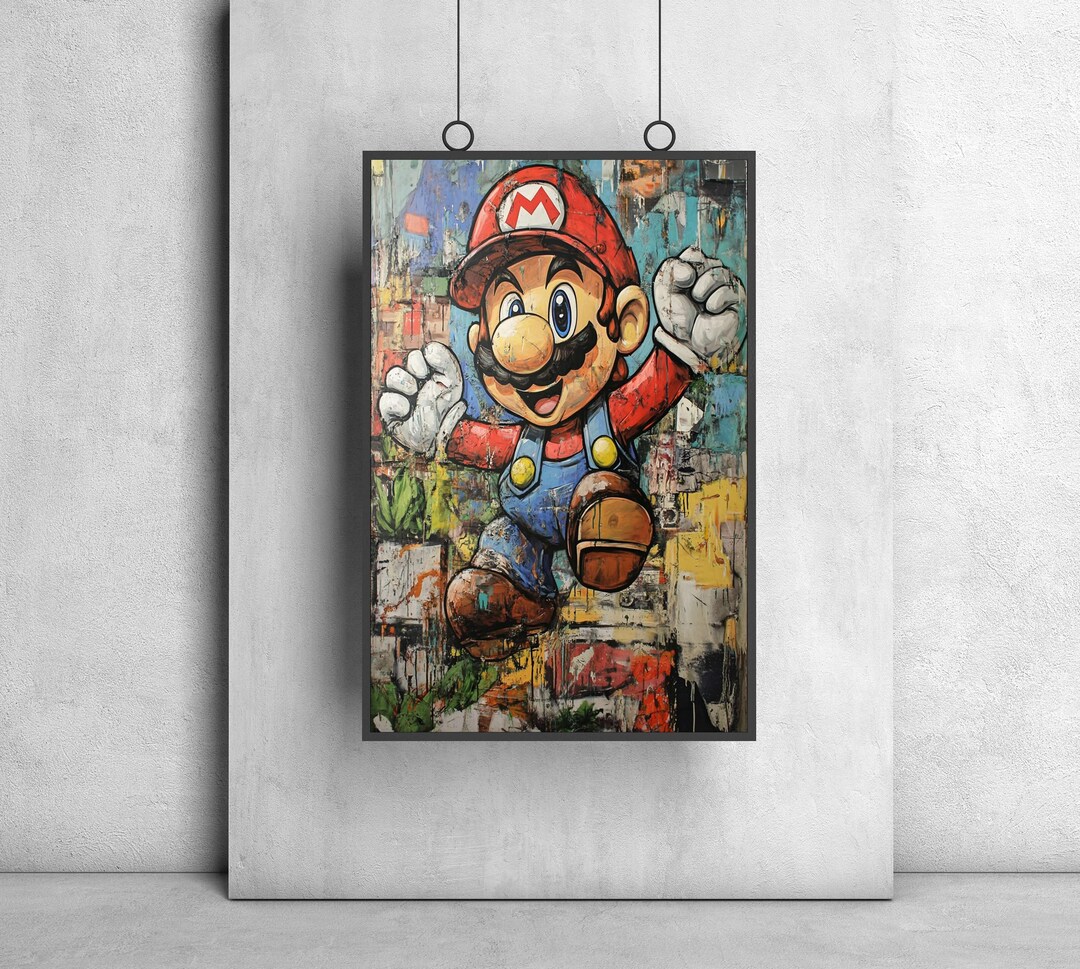 Super Mario World on Leonardo Da Vinci's Style Wall Print, Realism ...