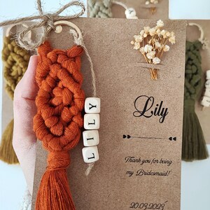 Personalized Name Keychain | Boho Macrame Keychain | Macrame Boho ...