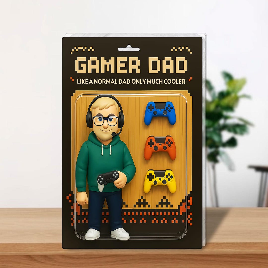 Gamer Dad Acrylic Block Plaque Funny Gamer Gift for Dad, Geeky Father's ...