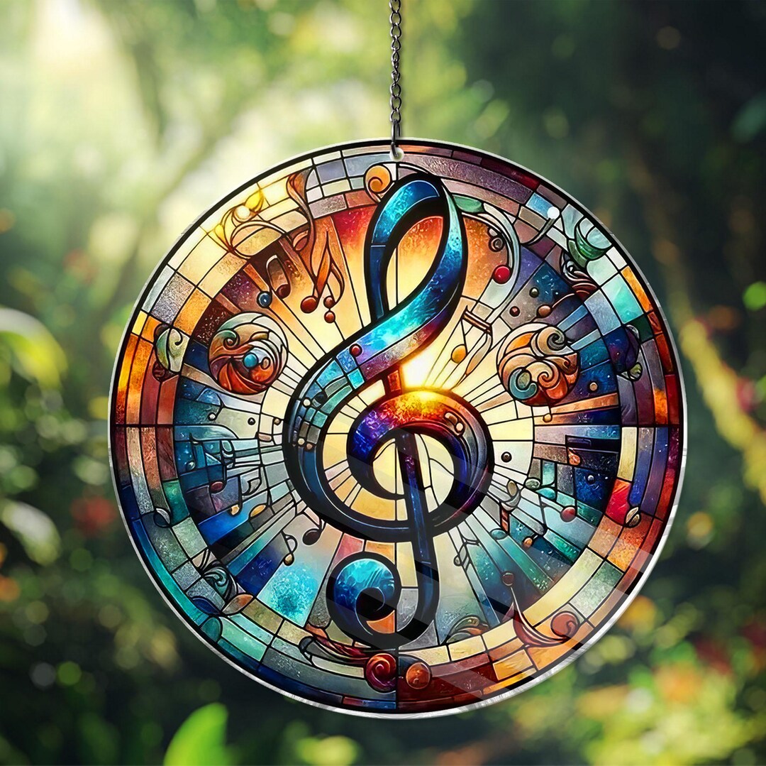 Music Teacher ACRYLIC Window Hanging Suncatcher Ornament Music Lover ...