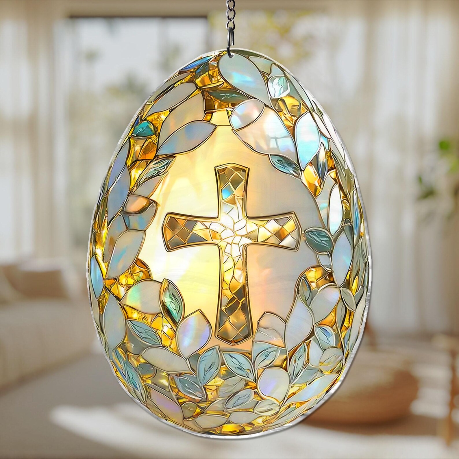 Easter Egg ACRYLIC Window Hanging Decor, Easter Day, Easter Day Hanging ...