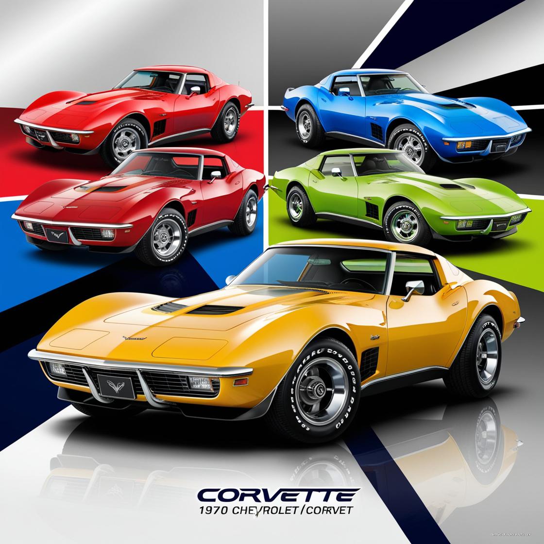 CORVETTE T-shirt Design Bundle 4 PNG Files Custom Apparel and DIY ...