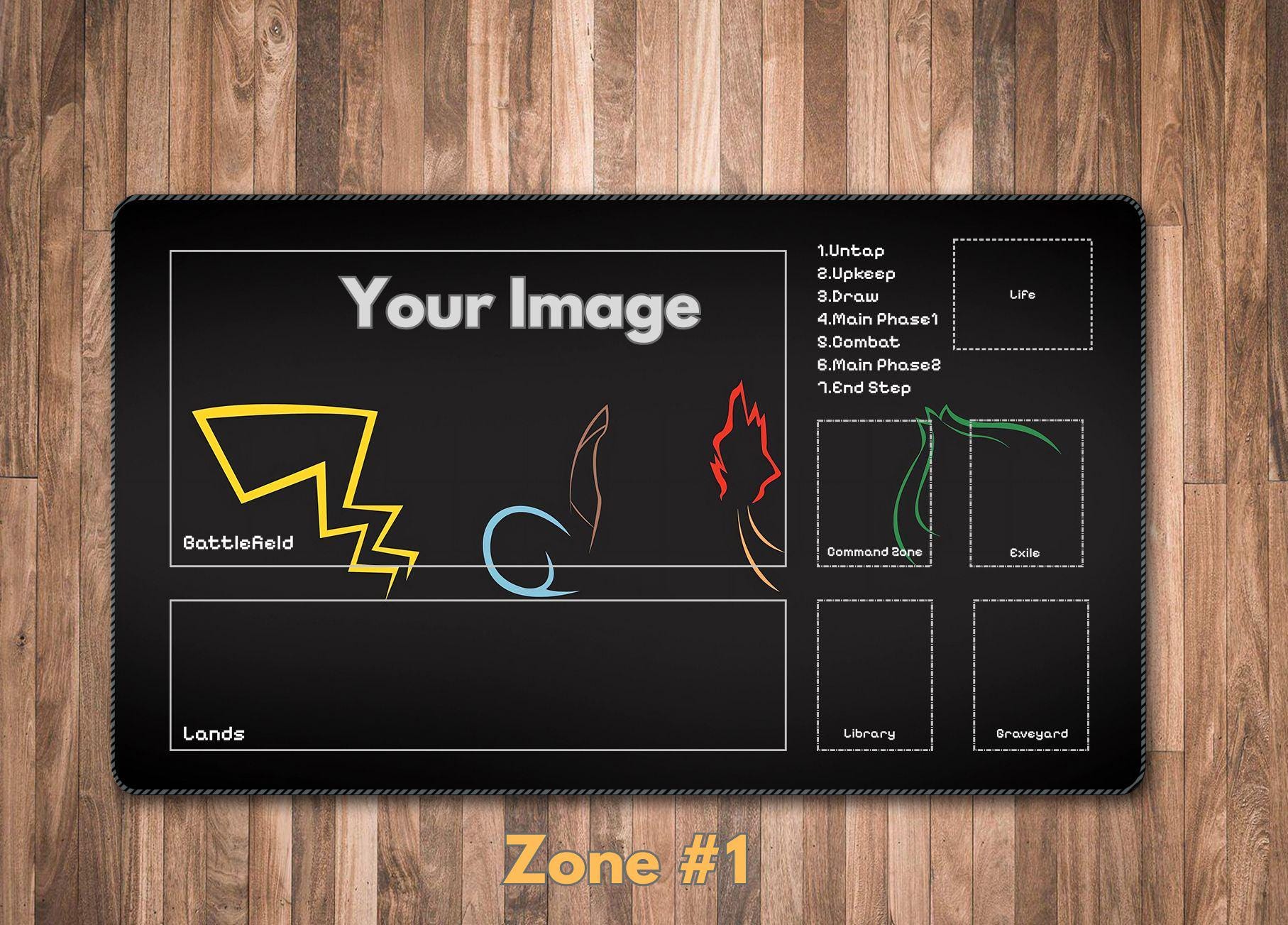 Custom TCG Playmat 24"x14", Personalized Play Mat, Customized Board ...