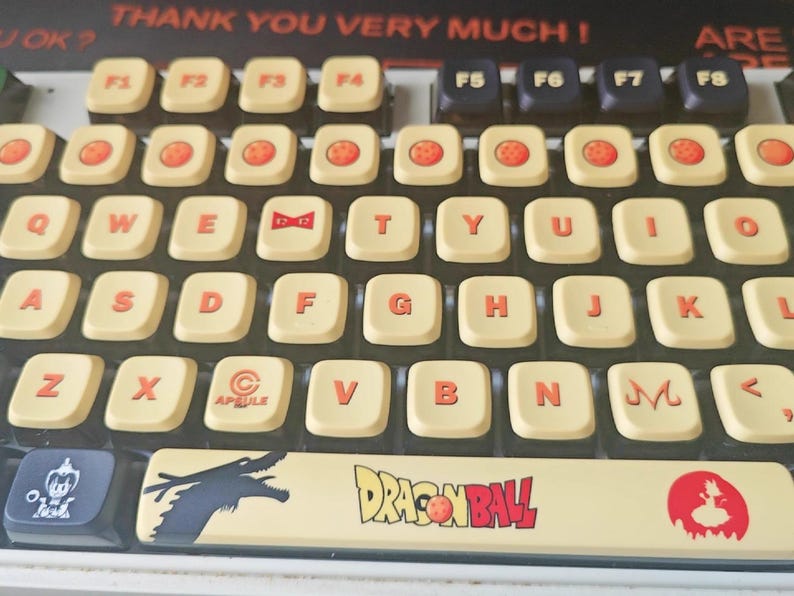 122 Pcs Vintage Anime Design Keycap Set, Cherry Profile,artisan Keycap ...