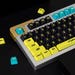 129 Pcs Yellow Cyberpunk Keycap Set, Cherry Profile, Artisan Keycaps ...