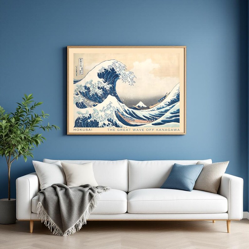 Hokusai Wave, the Great Wave off Kanagawa, Hokusai Print, the Great ...