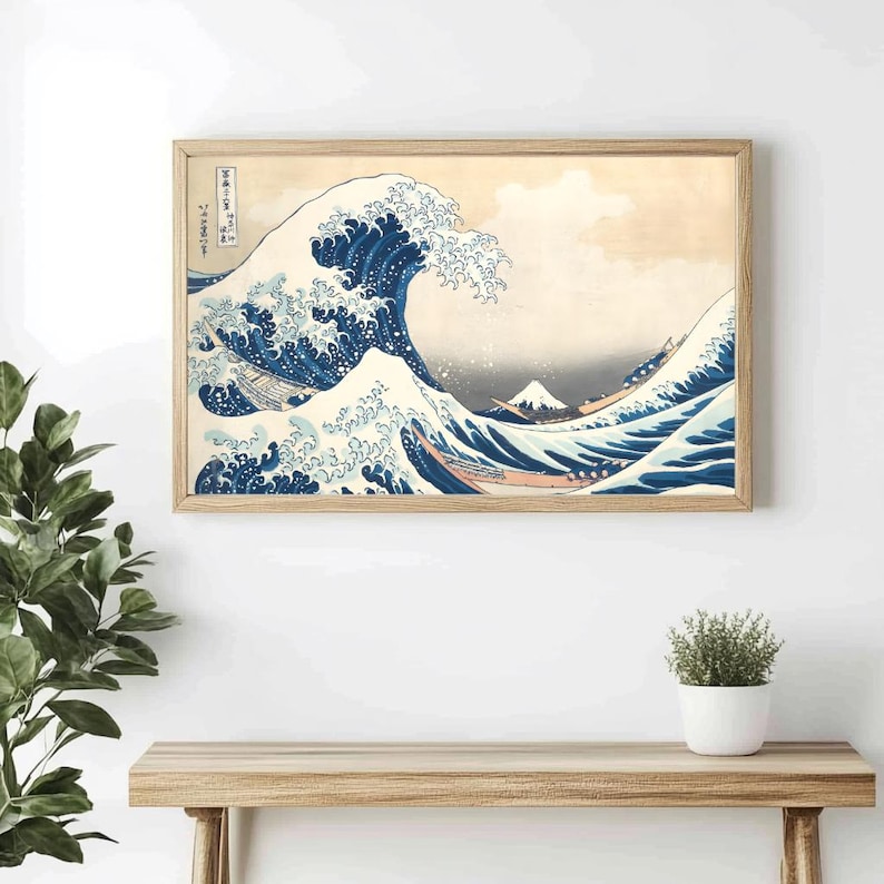 Hokusai Wave, the Great Wave off Kanagawa, Hokusai Print, the Great ...