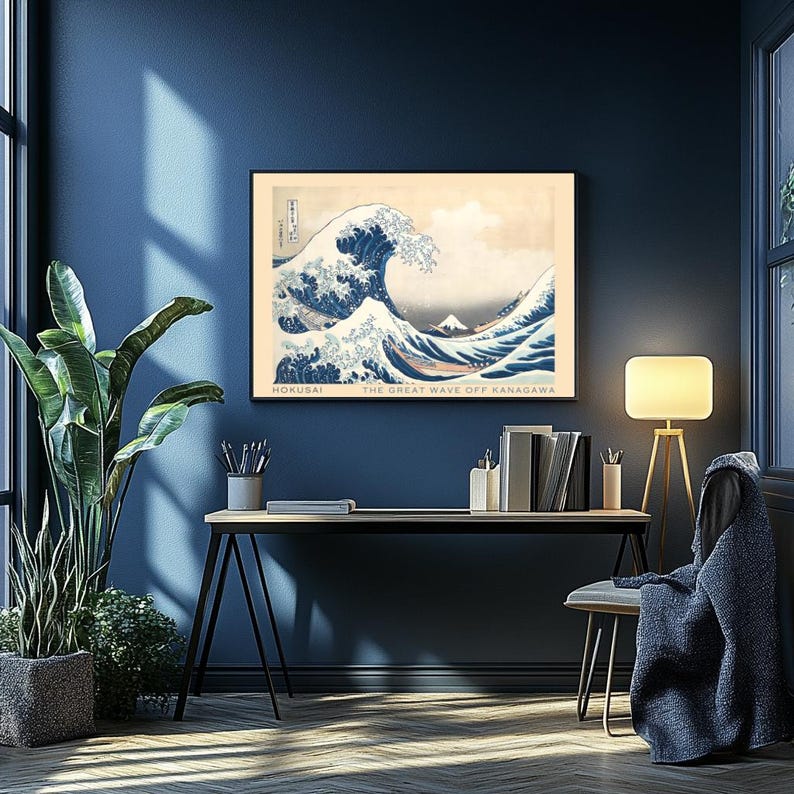 Hokusai Wave, the Great Wave off Kanagawa, Hokusai Print, the Great ...