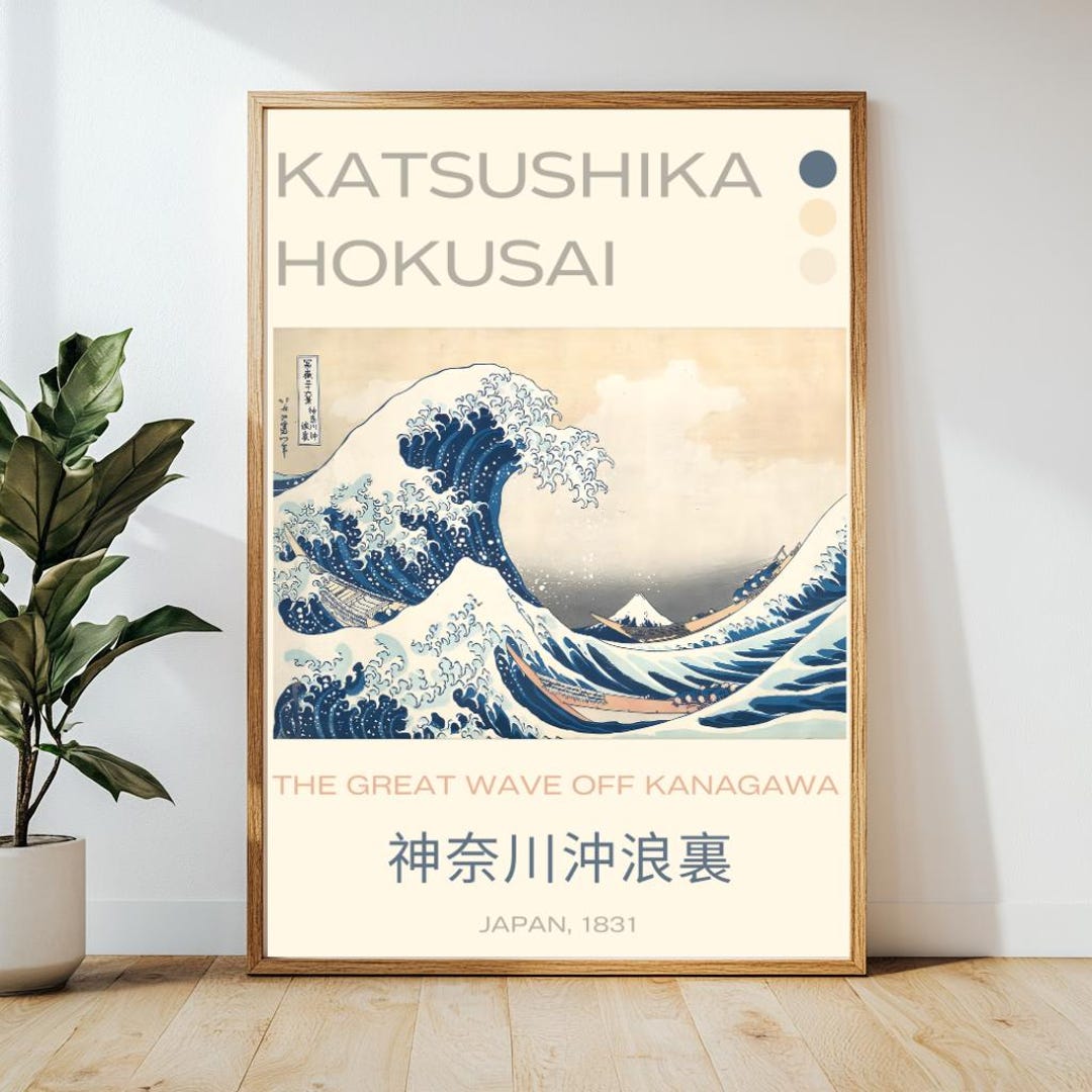 Hokusai Wave, the Great Wave off Kanagawa, Hokusai Print, the Great ...
