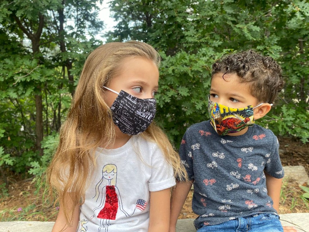 Kids Face Masks, Two for Fifteen Dollars - Etsy