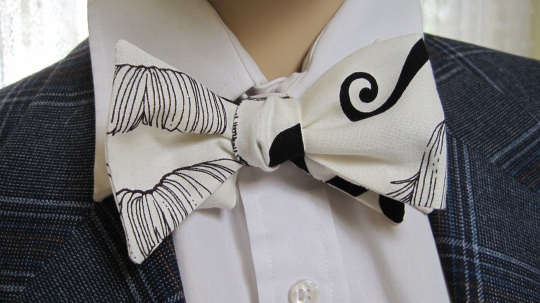 Moustache Bow Tie - Etsy