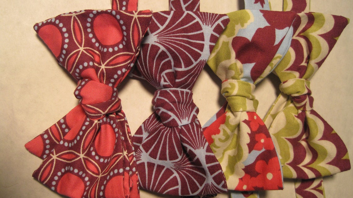 Retro Art Deco Bow Tie - Etsy