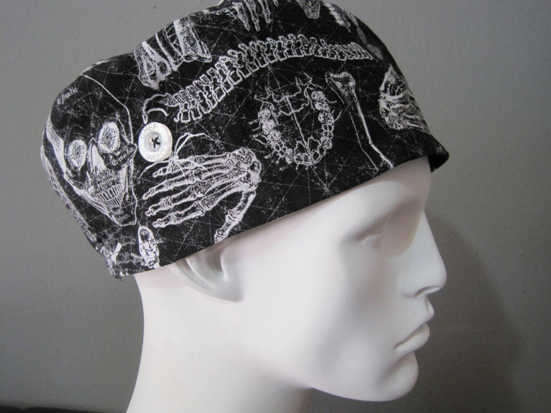 Scrub Cap/ Skeleton - Etsy