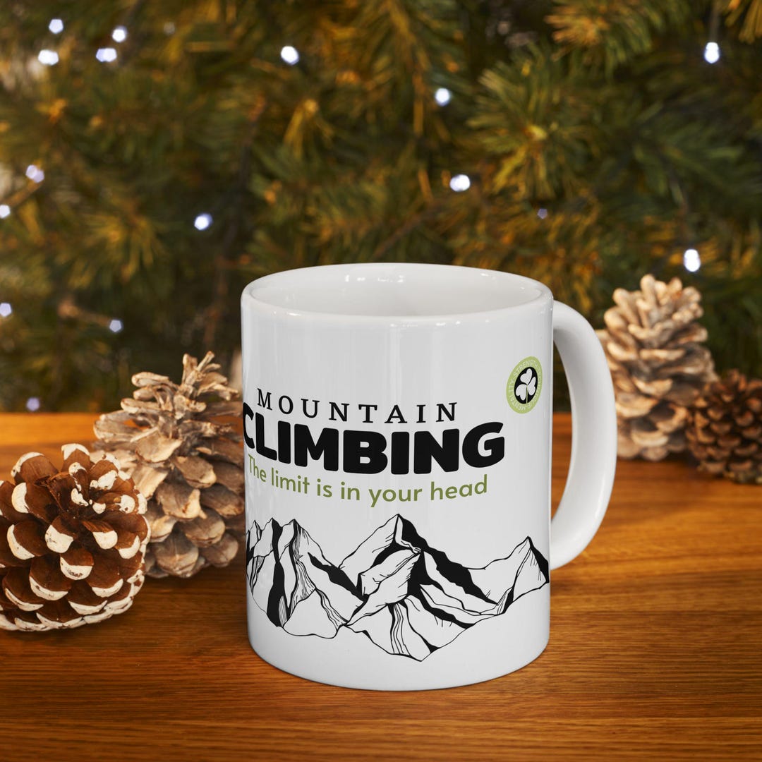 Mountain Climbing Mug | Coffee Cup, Climbing Mug, Rock Climber Mug ...