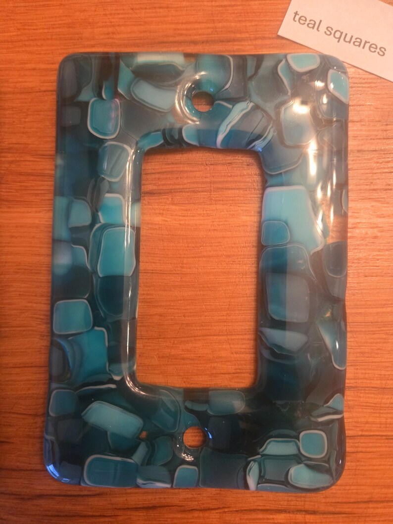 Unique Glass Switch Plate , Wall Plate, Light Switch Cover, Single ...