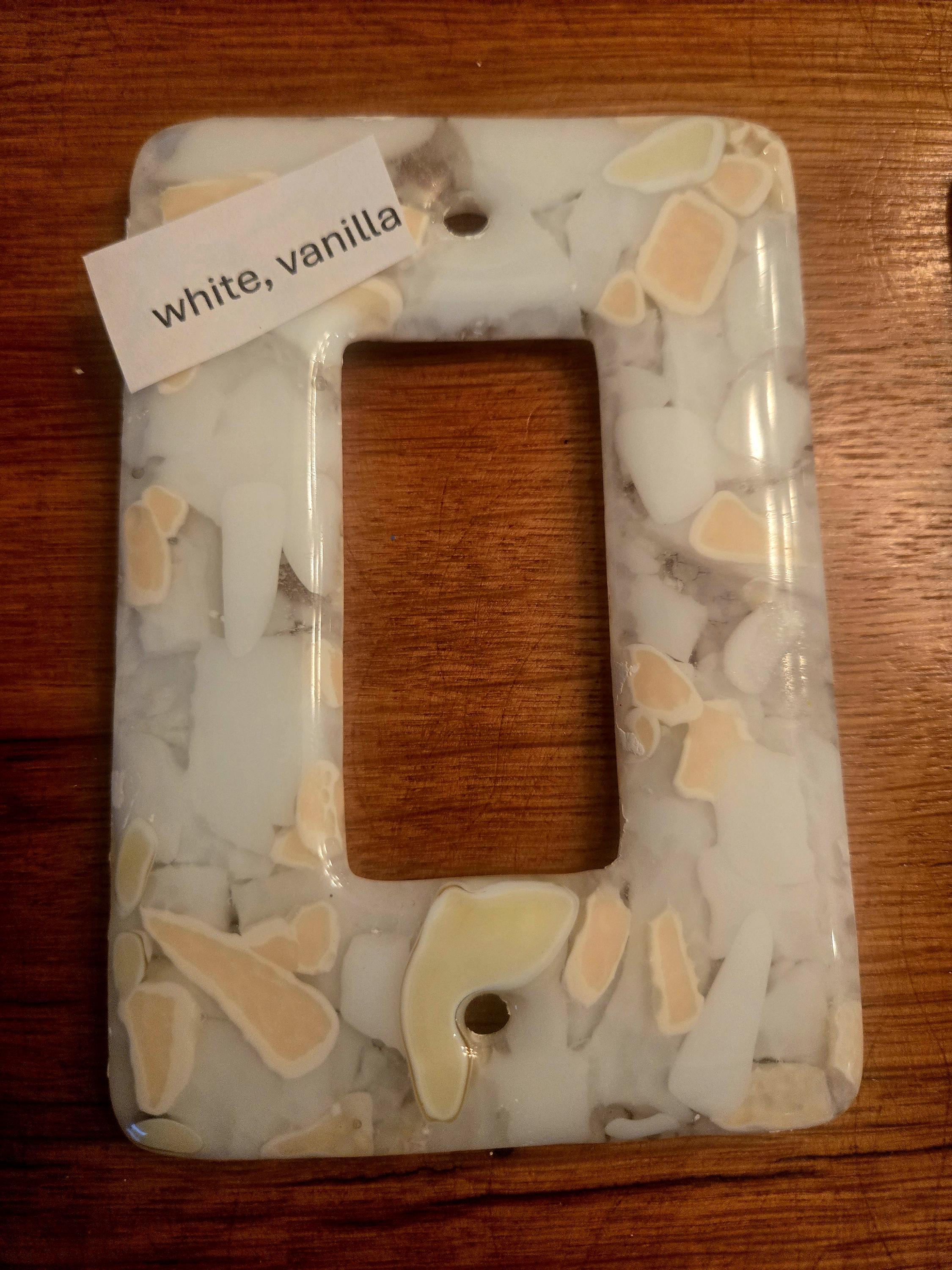 Unique Glass Switch Plate , Wall Plate, Light Switch Cover, Single ...