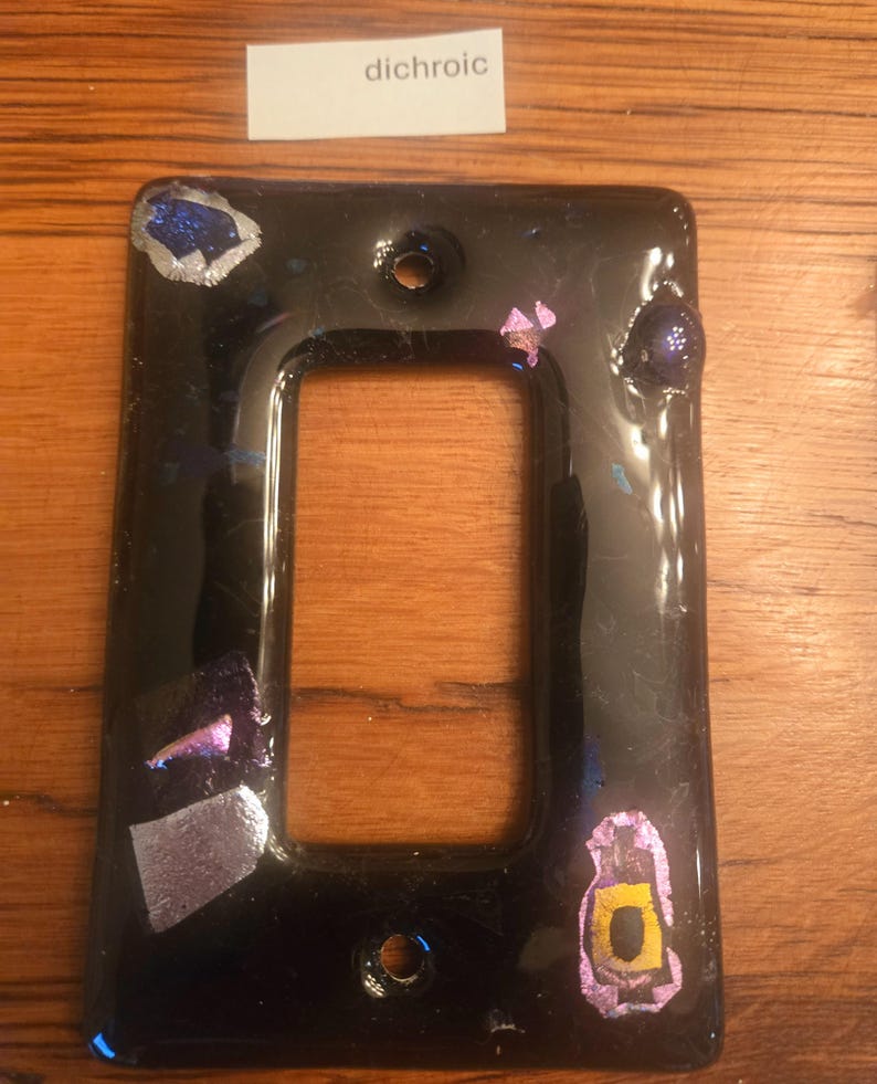 Unique Glass Switch Plate , Wall Plate, Light Switch Cover, Single ...