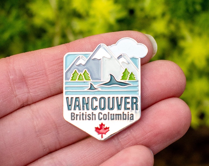 Vancouver Enamel Pin, Pacific Northwest Soft Enamel Pin, British ...