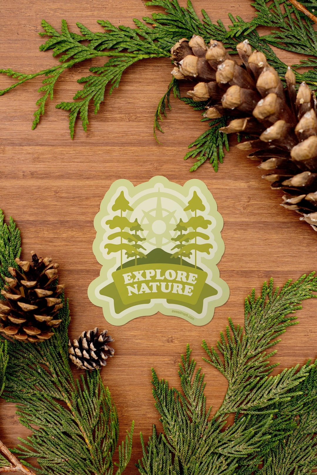Explorer Sticker, Hiking Adventure PNW Sticker, Nature Lover Sticker ...