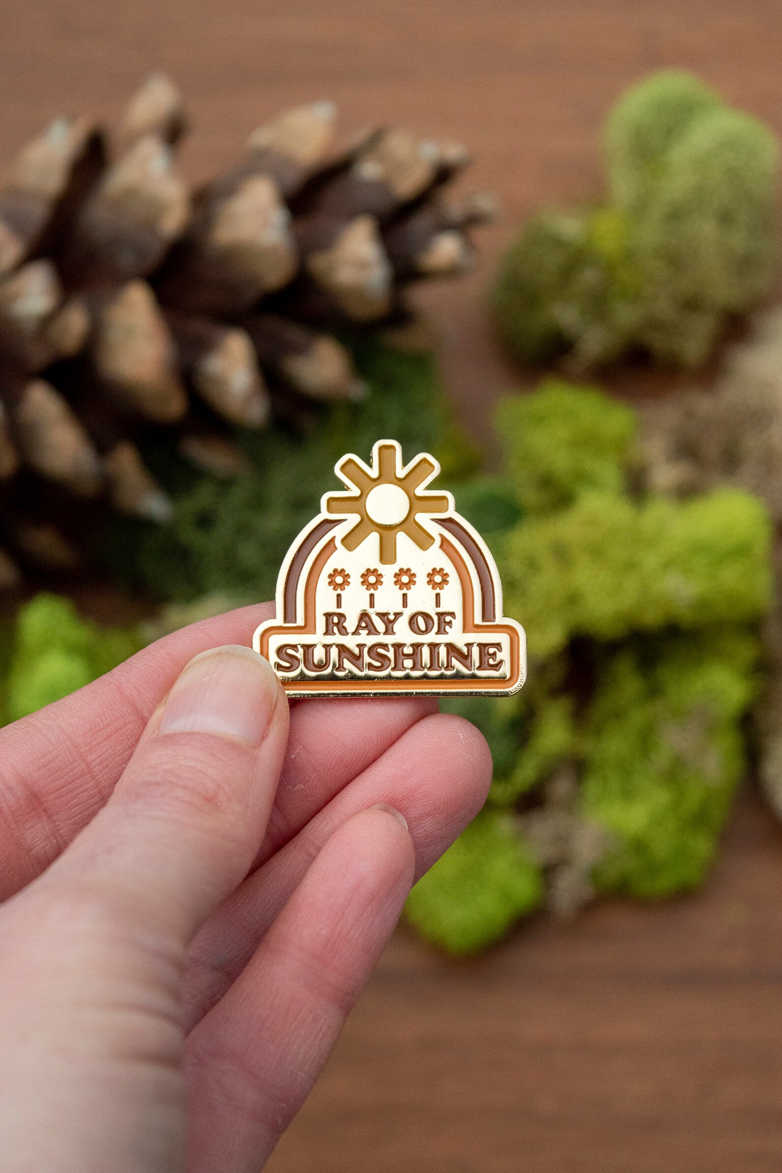 Ray of Sunshine Pin Positive Enamel Pin Happy Lapel Pin - Etsy