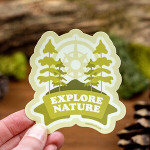 Explorer Sticker, Hiking Adventure PNW Sticker, Nature Lover Sticker ...