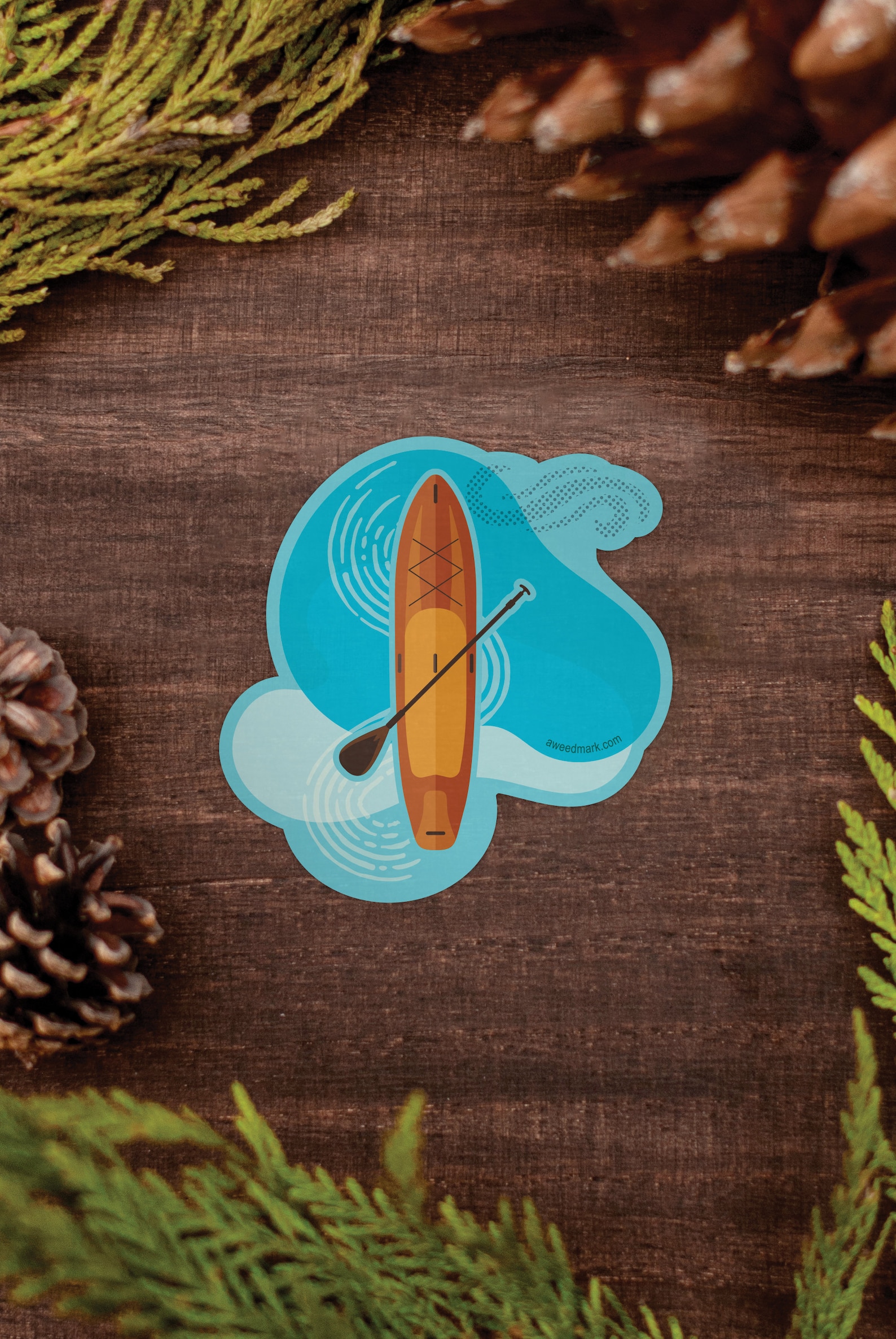 SUP Waterproof Sticker Stand up Paddle Vinyl Sticker - Etsy