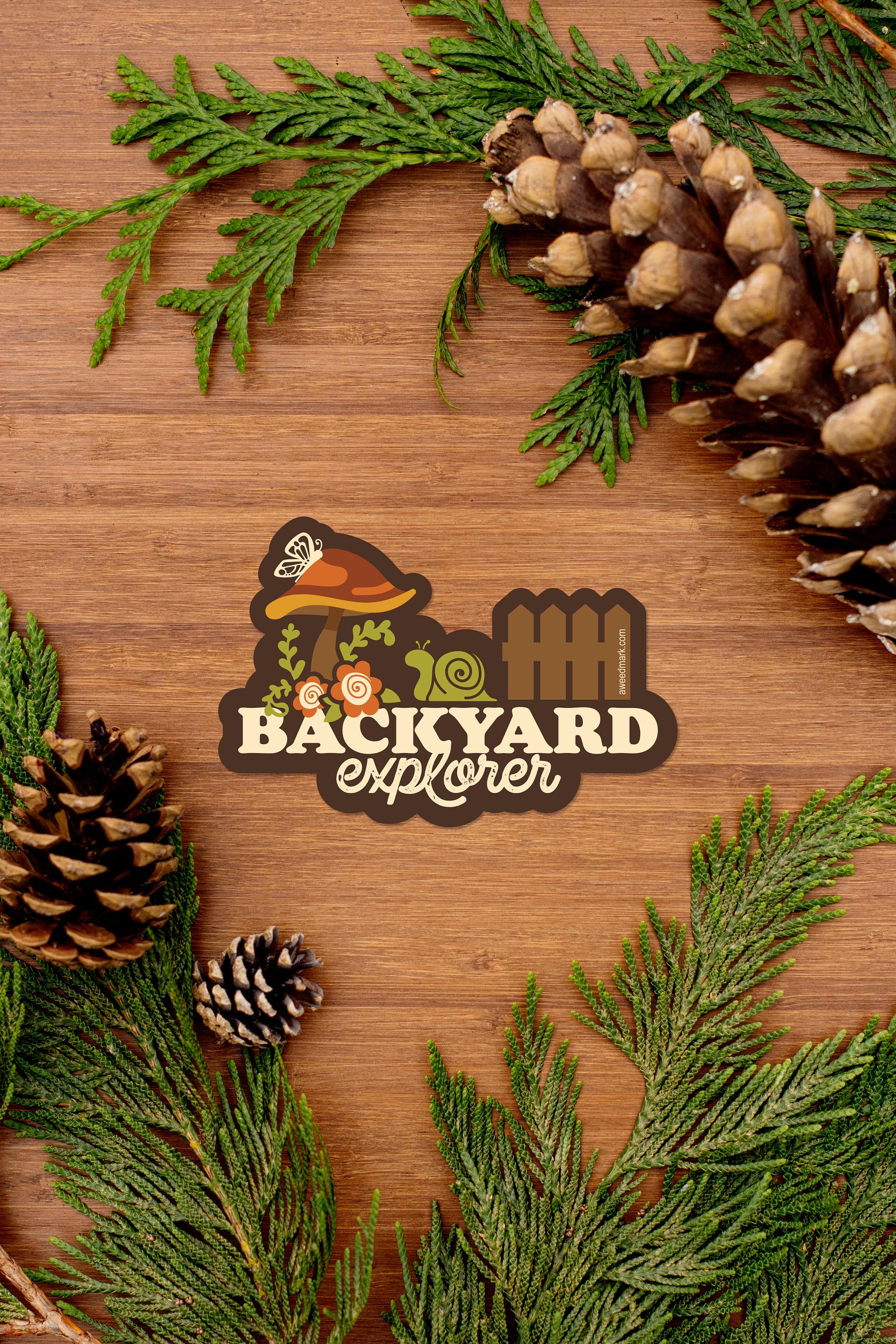 Backyard Explorer Sticker Nature Garden Vinyl Sticker | Etsy