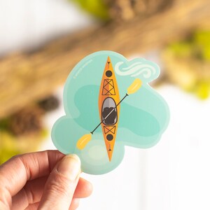Kayak Water Sticker, Outdoor Adventure Vinyl Sticker, Laptop Sticker ...