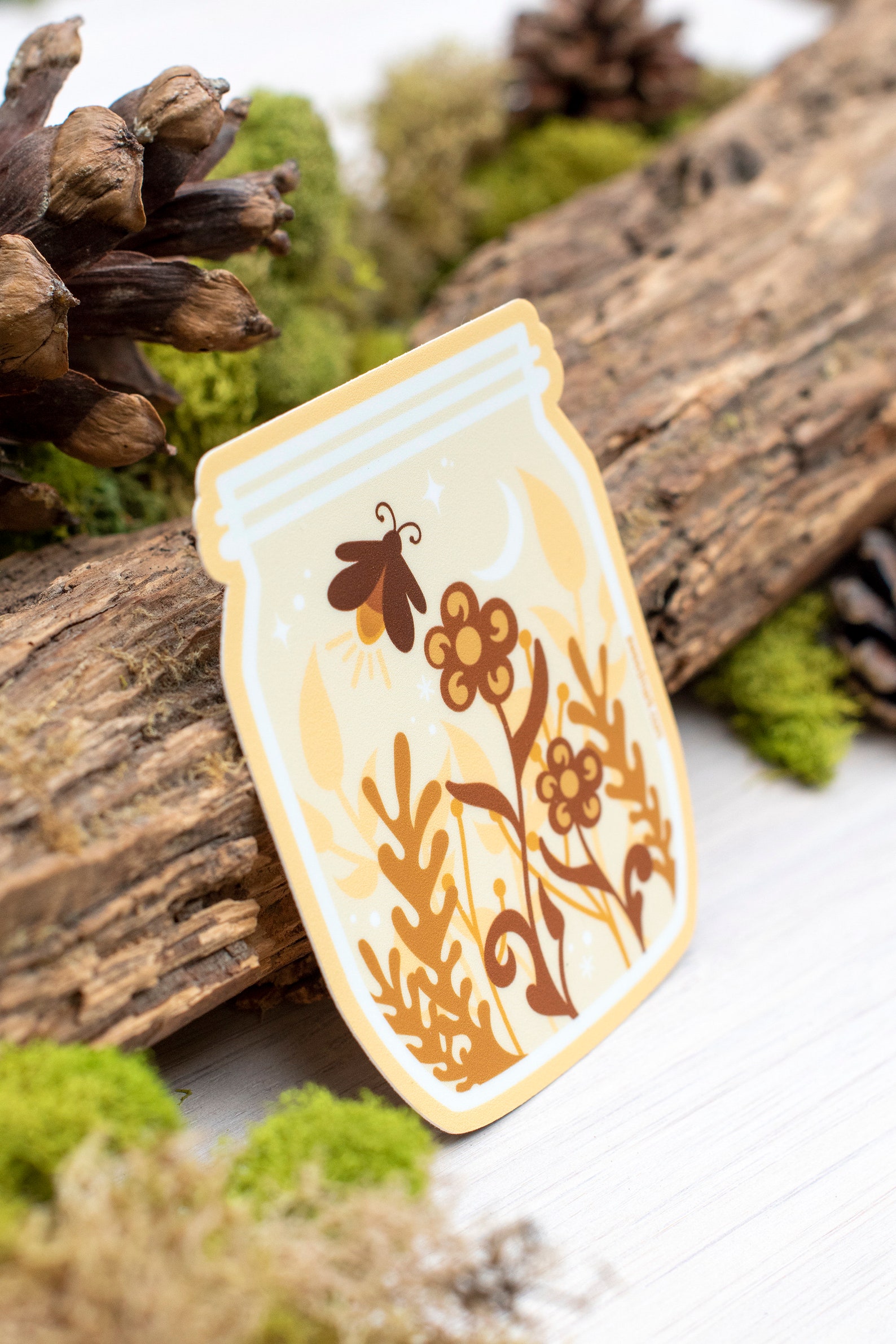 Terrarium Sticker, Firefly Sticker, Bug in Jar Waterbottle Sticker ...