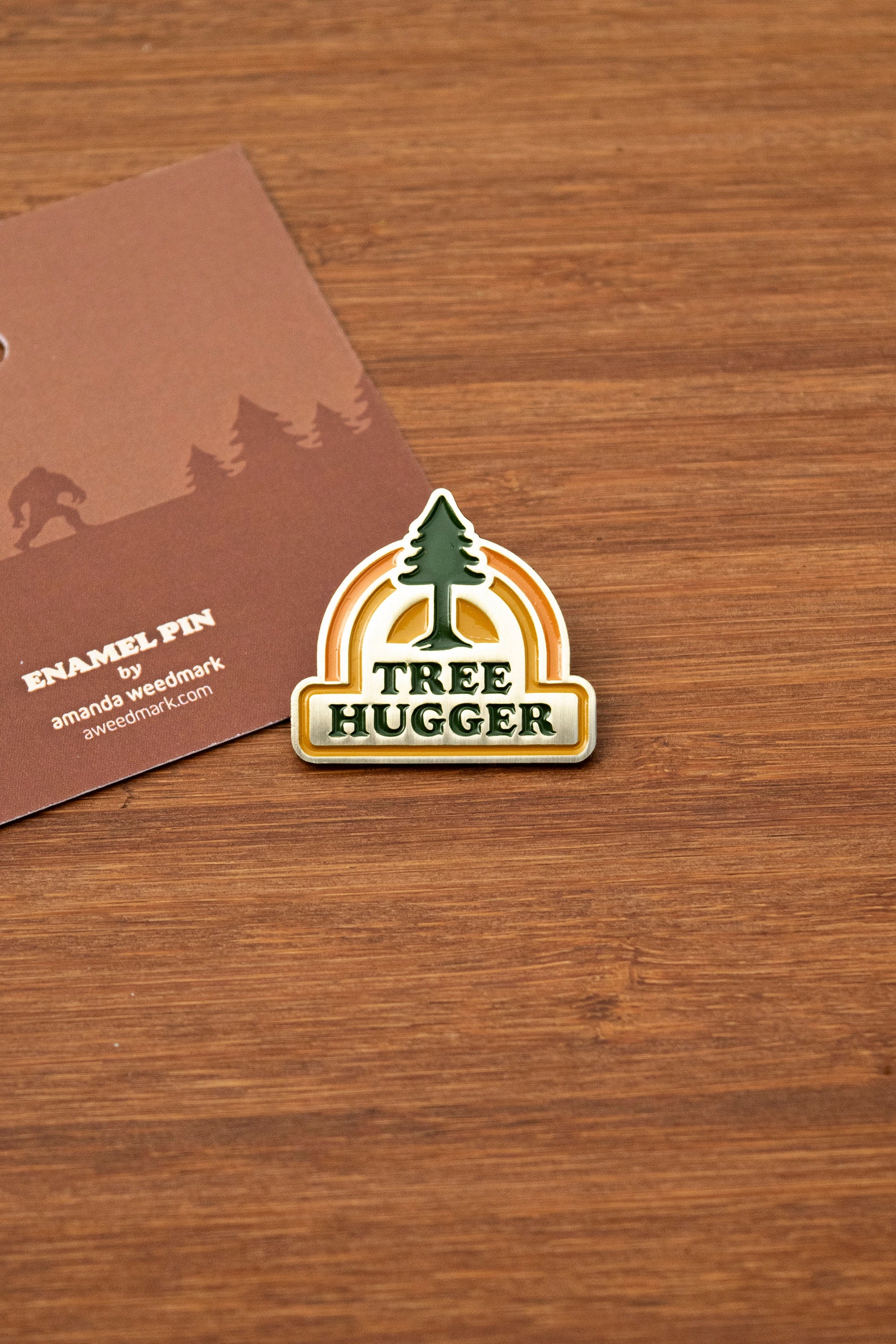 Tree Enamel Pin Environmental Pin Tree Hugger Hat Pin - Etsy