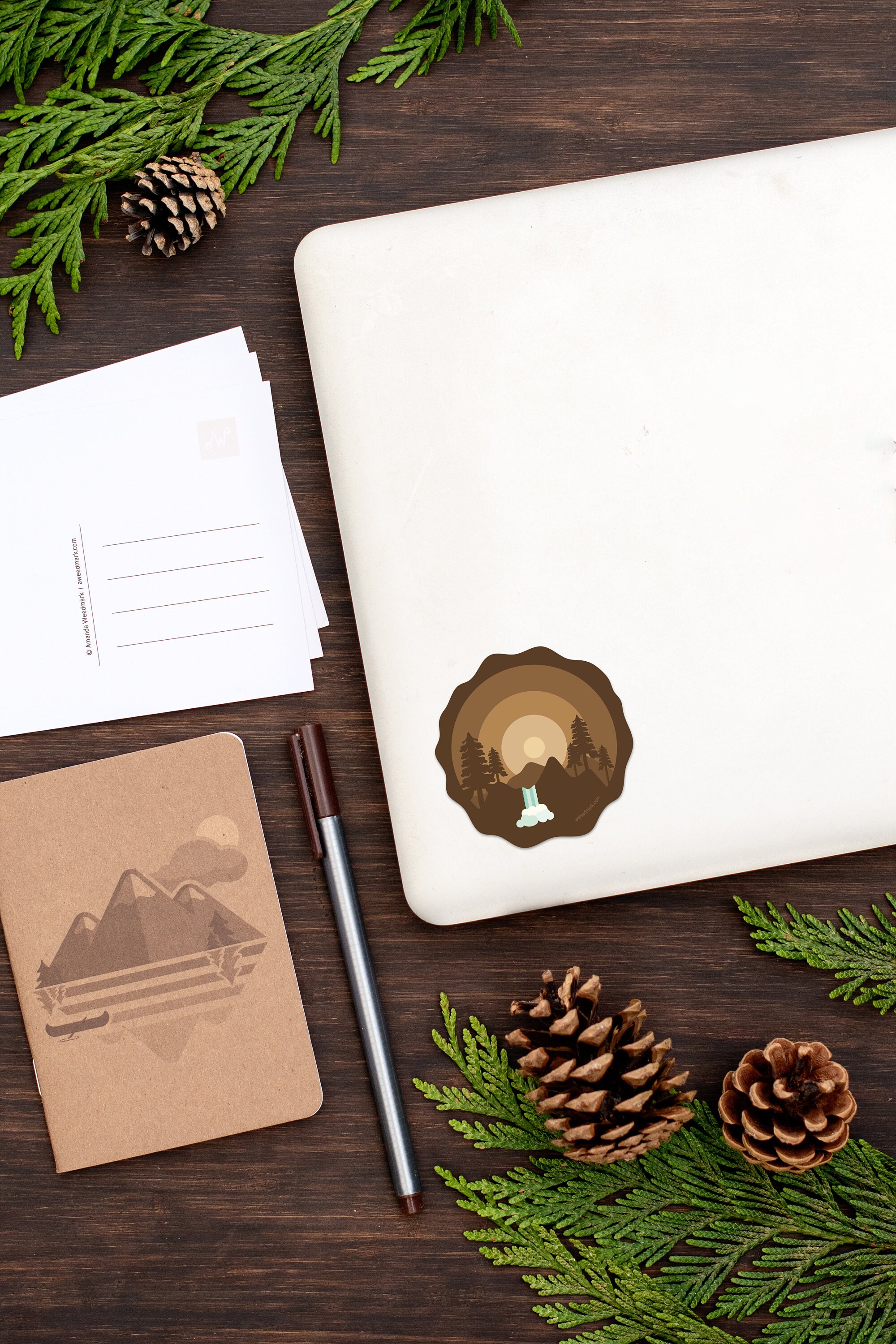 Wood Ring Sticker Tree Lover Wood Slice Waterbottle Sticker | Etsy