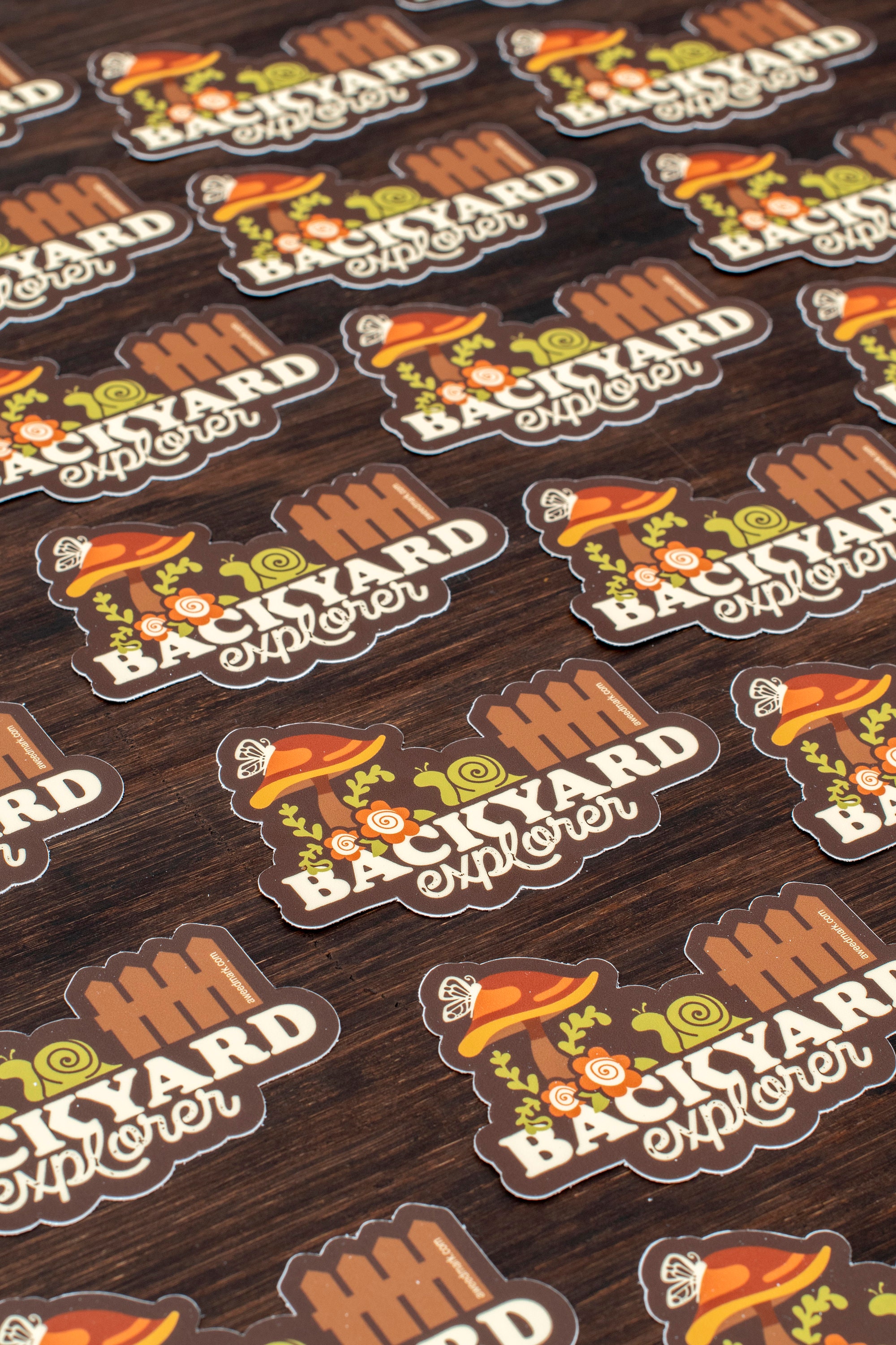 Backyard Explorer Sticker Nature Garden Vinyl Sticker | Etsy