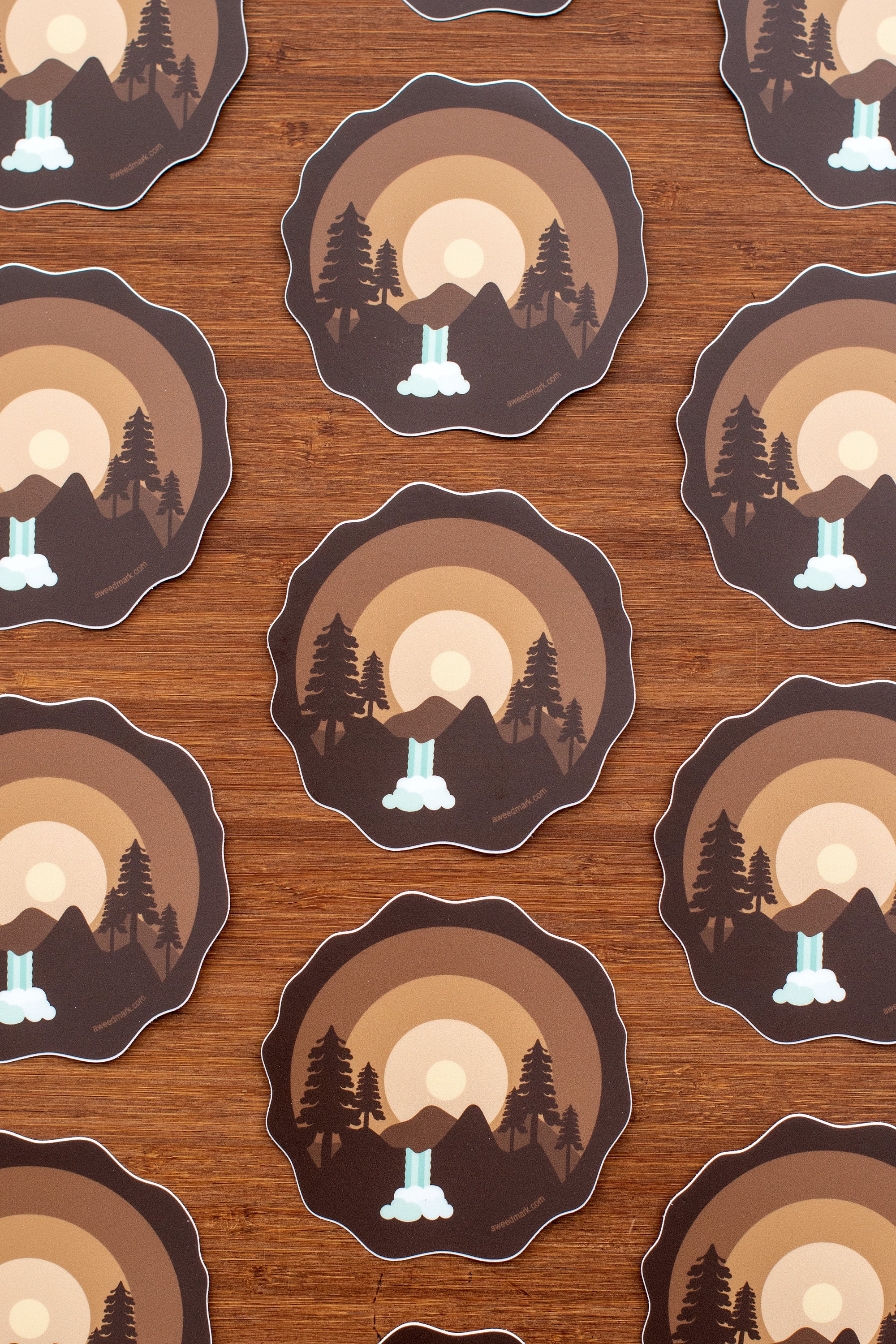 Wood Ring Sticker Tree Lover Wood Slice Waterbottle Sticker | Etsy