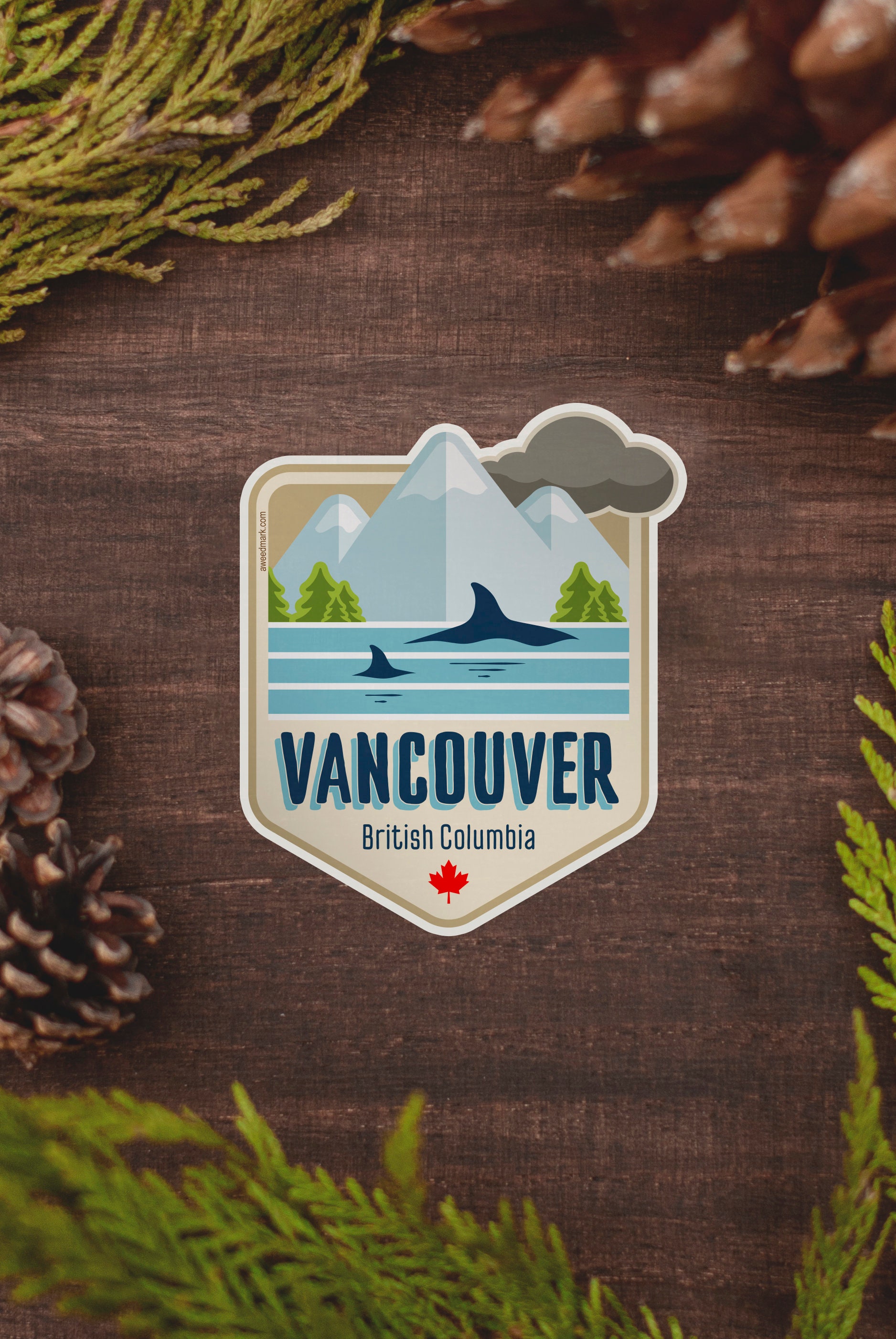 Vancouver Sticker PNW Sticker British Columbia Travel | Etsy